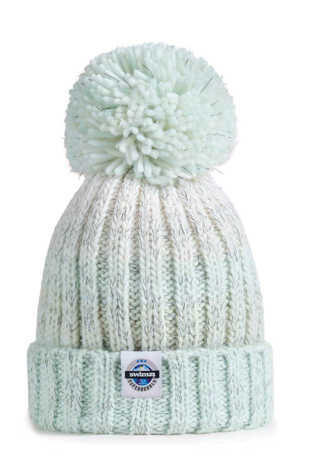 Peppermint White Gradient Super Bobble Hat – SuperBobble